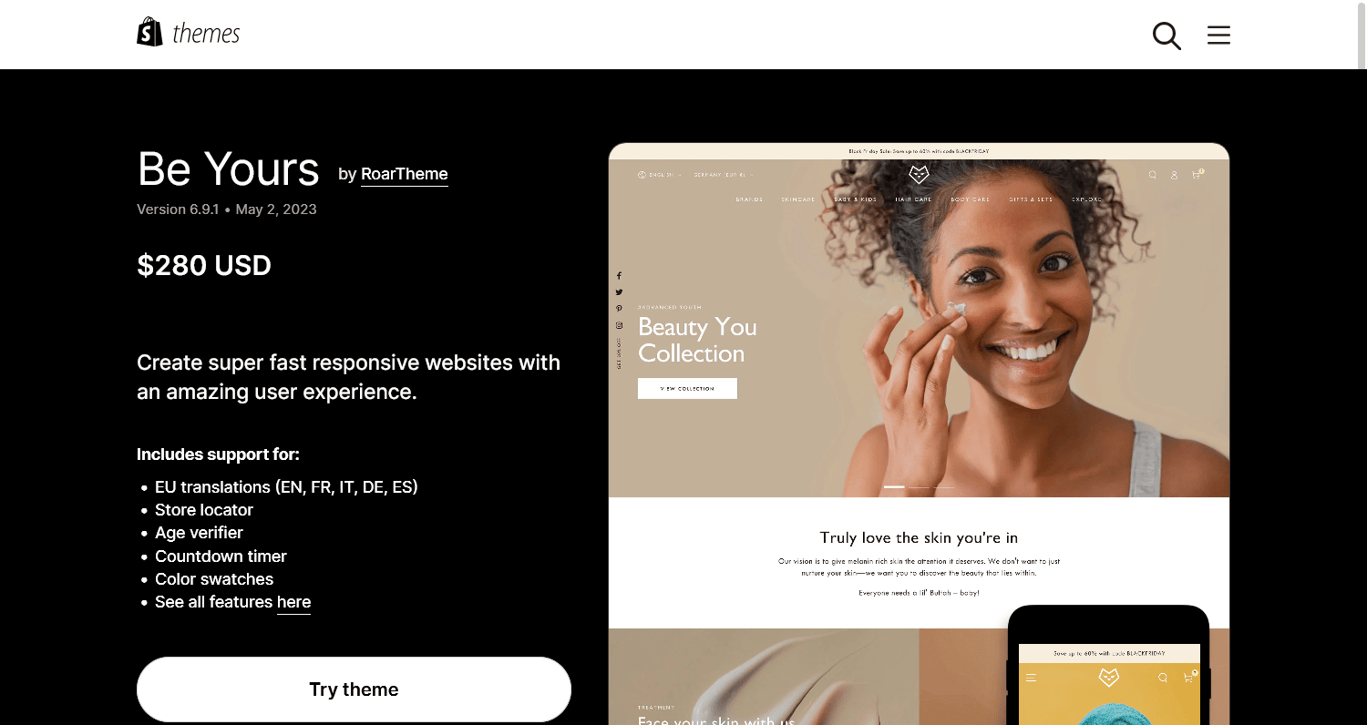 20+ Best Shopify Templates for Your Ecommerce Website