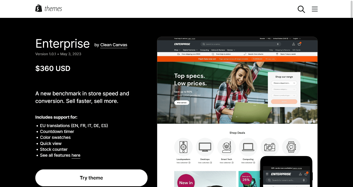 20+ Best Shopify Templates for Your Ecommerce Website